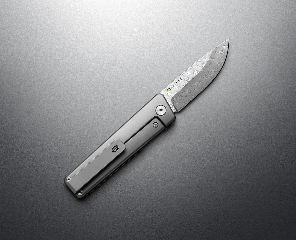 The James Brand - The Chapter 2 Titanium / Damasteel / Straight ...